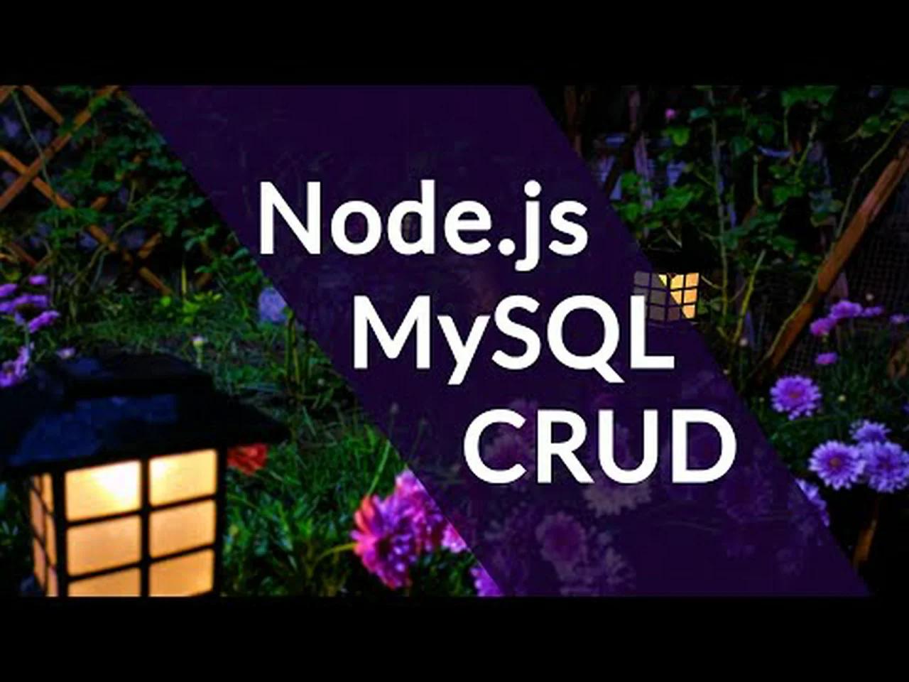 Part 2 Nodejs Mysql Crud Operation Set Up Simple Express Server