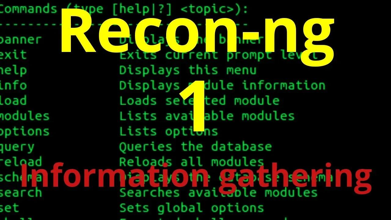 recon-ng kali linux 2020 - workspace, commands and domain enumeration