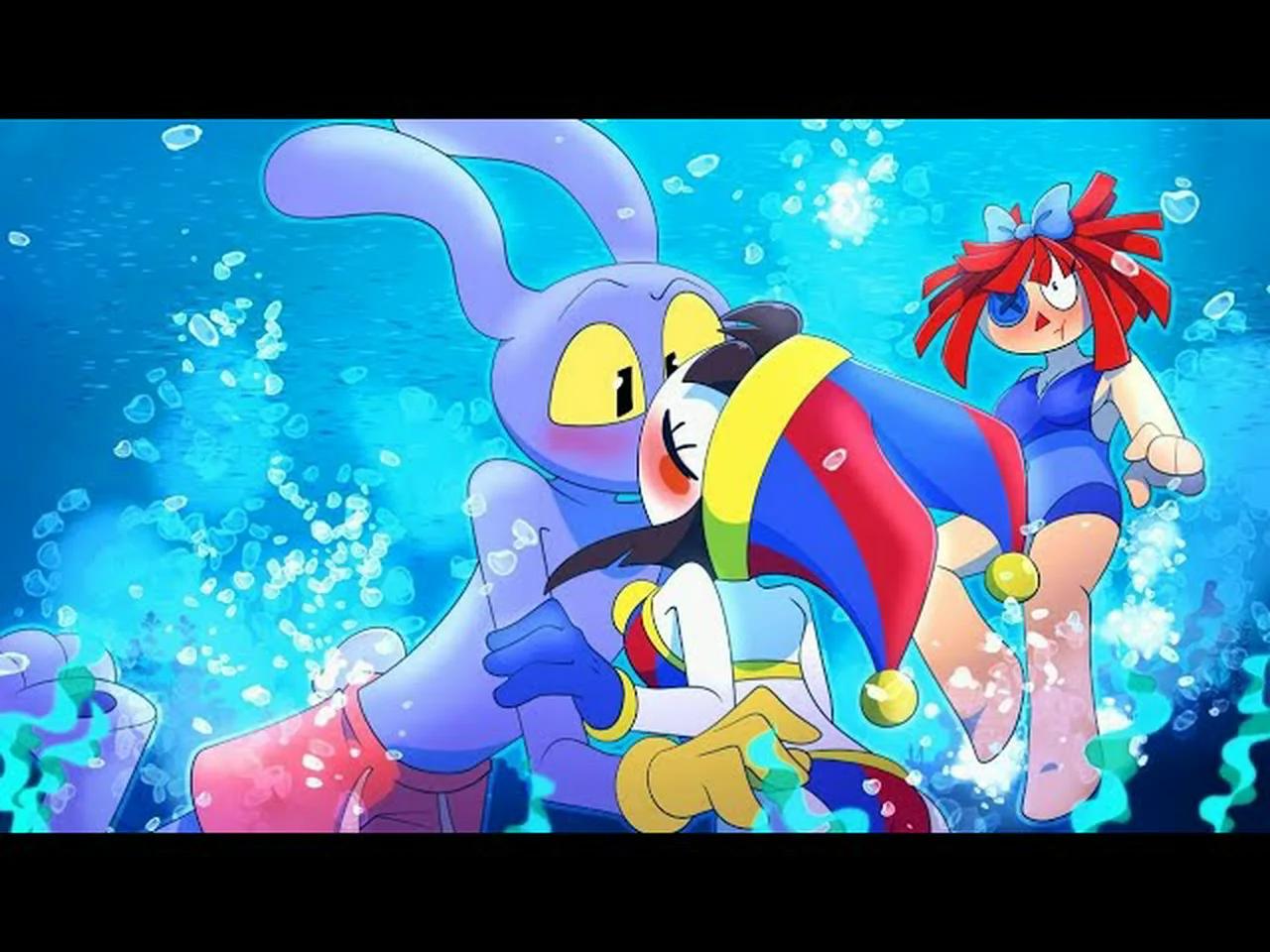 Jax X Pomni And Ragathass Kiss On The Beach Amazing Digital Circus