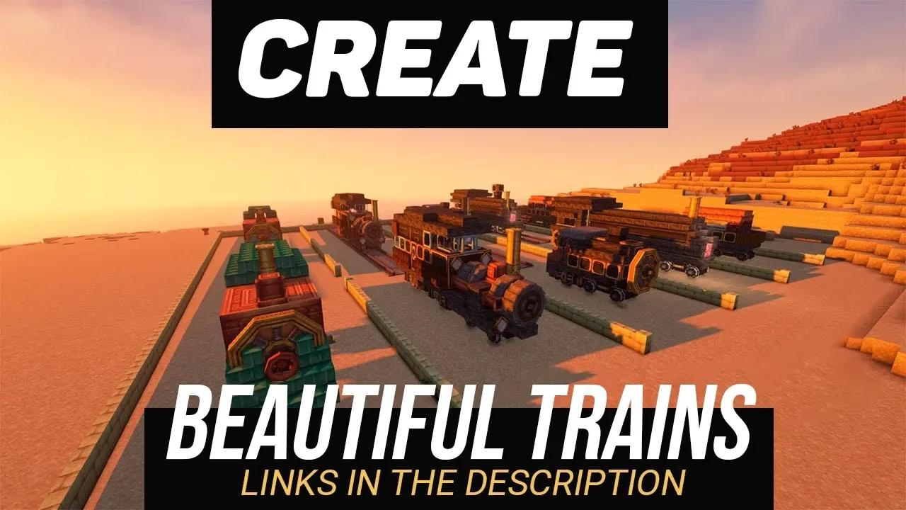 Create mod. Beautiful trains. Tutorial / guide (minecraft java edition)