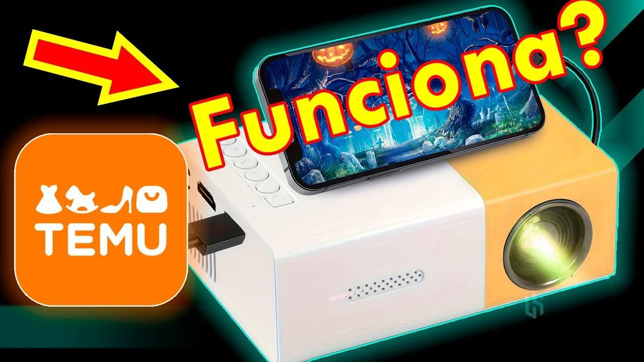 PRUEBO el MINI PROYECTOR BARATO de Temu. ¿FUNCIONA? ⭐⭐⭐