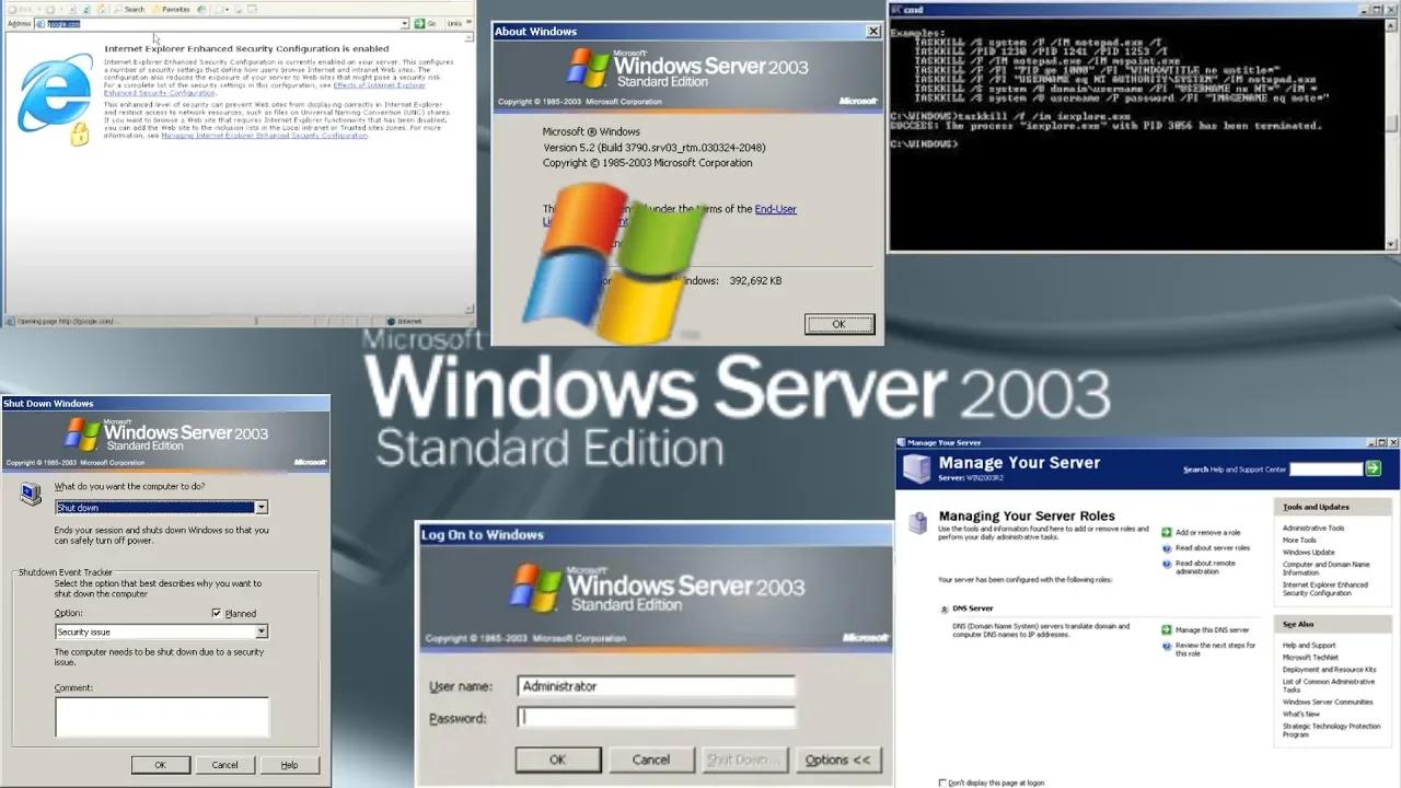 Windows Nostalgia Exploration 4 - Windows Server 2003 Standard Edition
