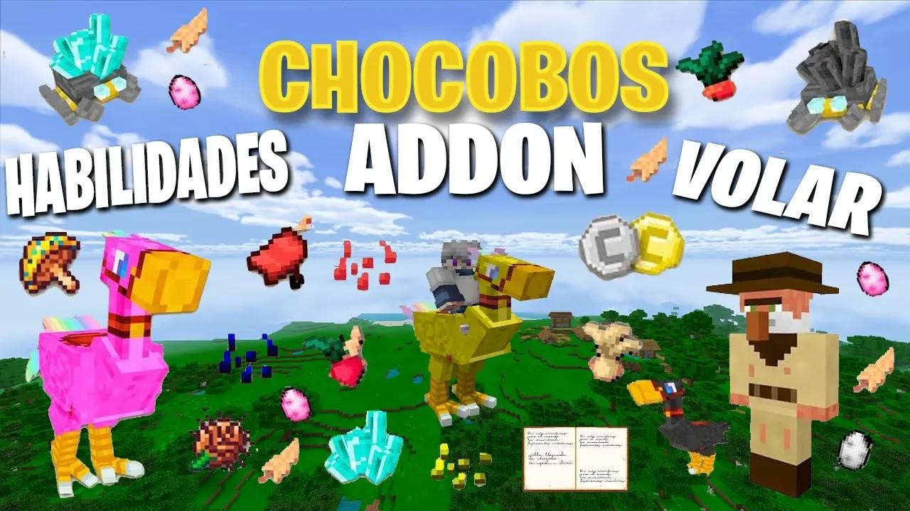 👉 CHOCOBOS MOD PARA MINECRAFT PE 1.14.60 YA VUELAN (CHOCOCRAFT ...