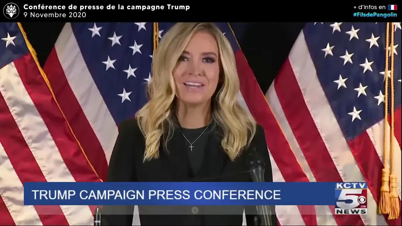 Fraudes électorales : Conférence de presse de la campagne Trump (9 Nov 2020)