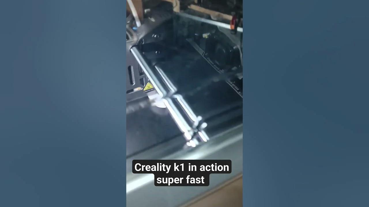 creality k1 in action with benchy super fast
