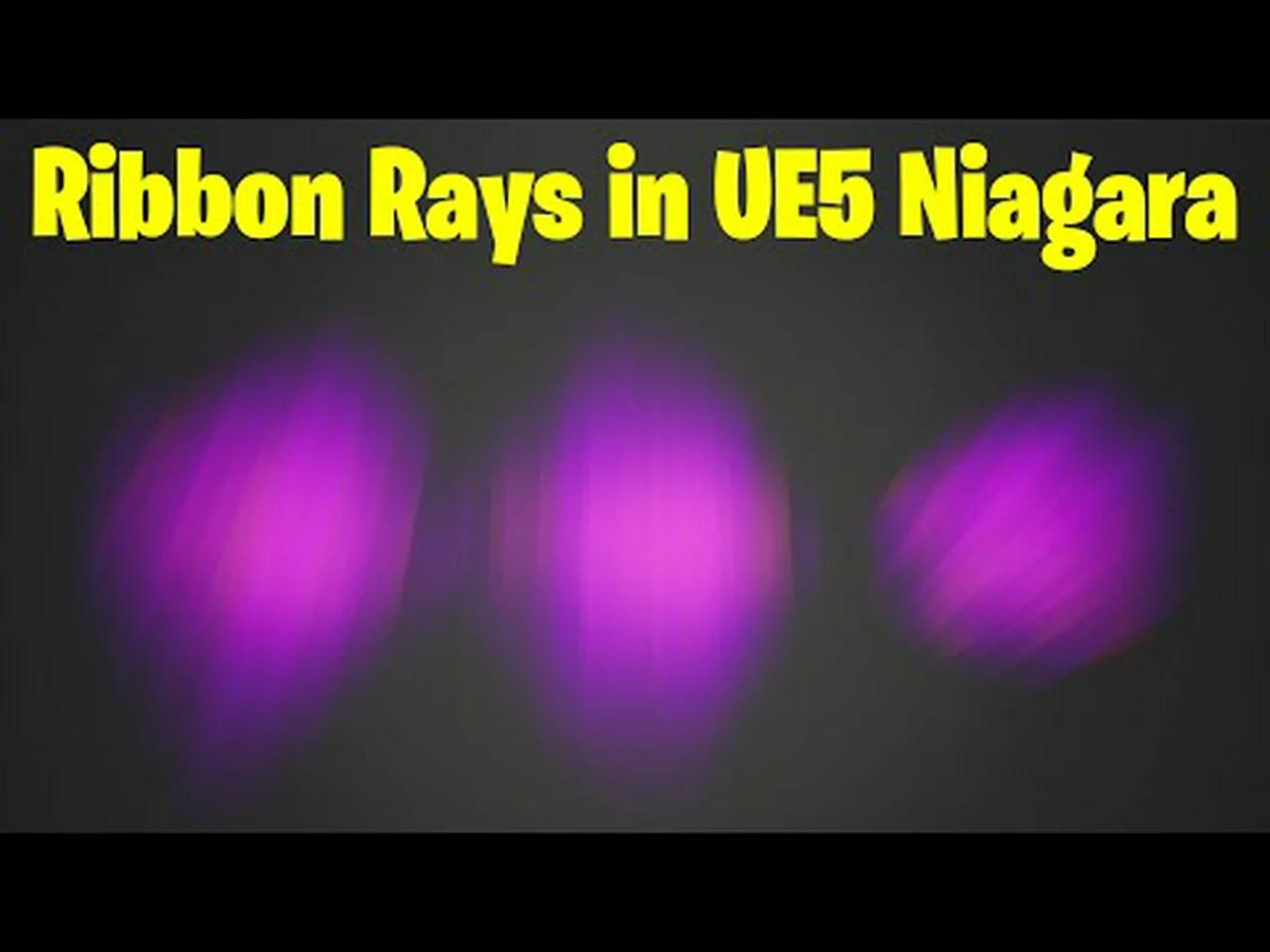 Ribbon Rays in UE5 Niagara Tutorial | Download Files