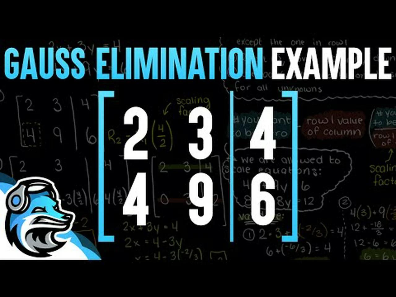 Gauss Elimination Example 1 | 2x2 Matrix | Numerical Methods