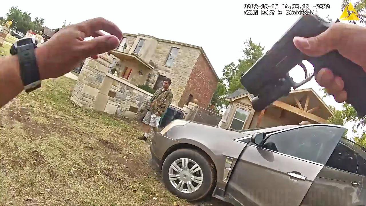Bodycam Footage Of Oklahoma City Police Officers Shooting Knife