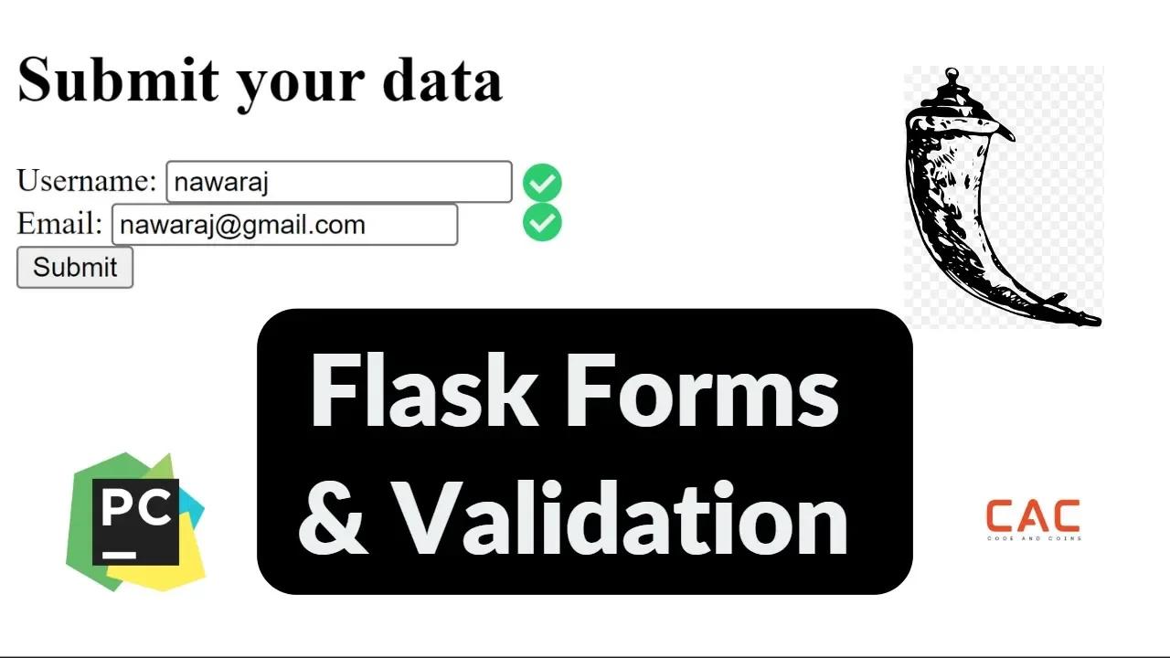 Handling Form Data and Validation in Flask using PyCharm
