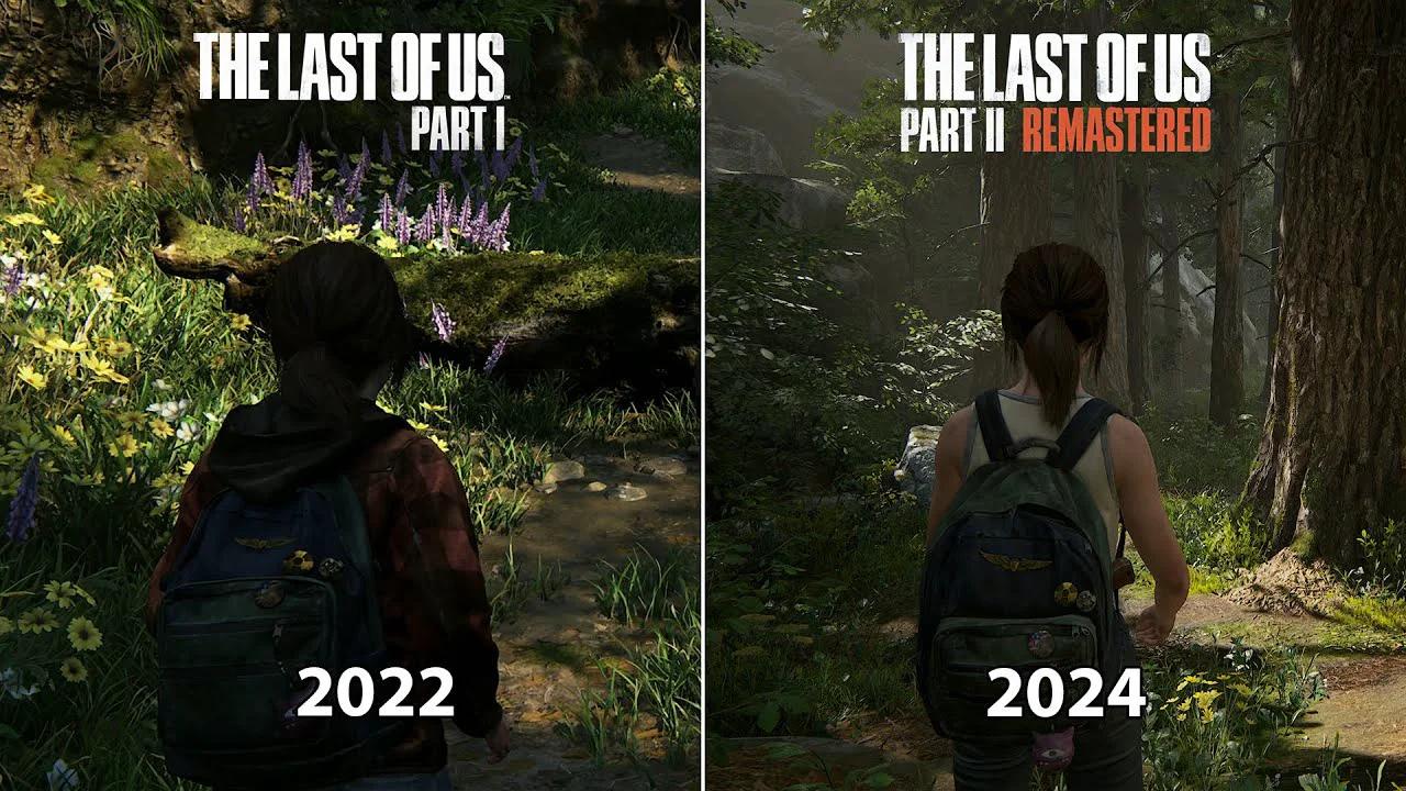 The Last of Us Part II Remastered vs Part I - graphics, physics and textures comparison