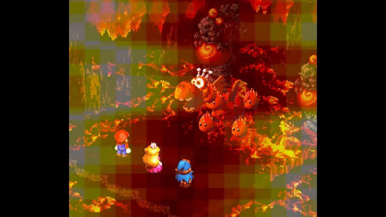 Super Mario RPG (SNES) - Barrel Volcano - Czar Dragon & Zombone