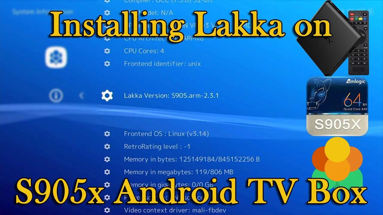 Installing Lakka on S905x Android TV Box