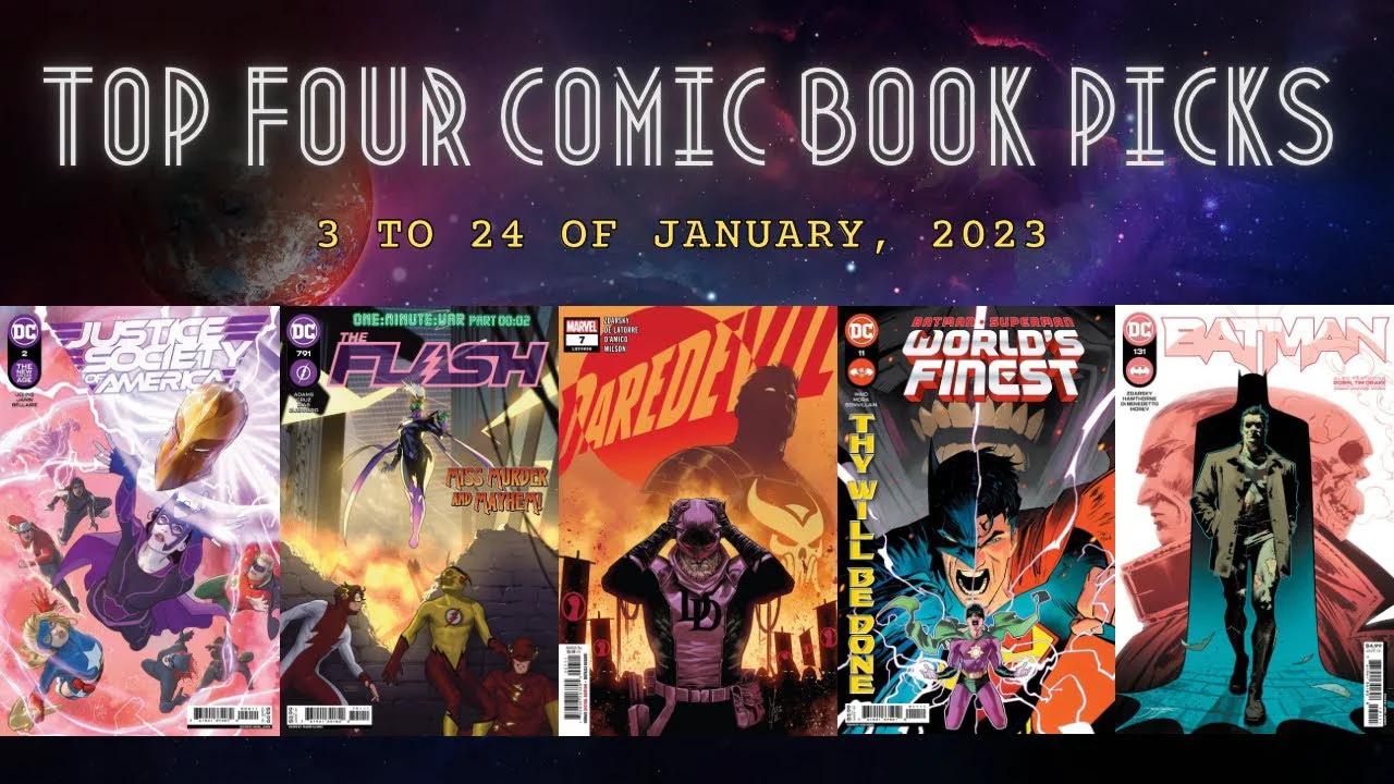 10: Top Five Comic Book Picks from January 3 to 24, 2023, featuring the ...