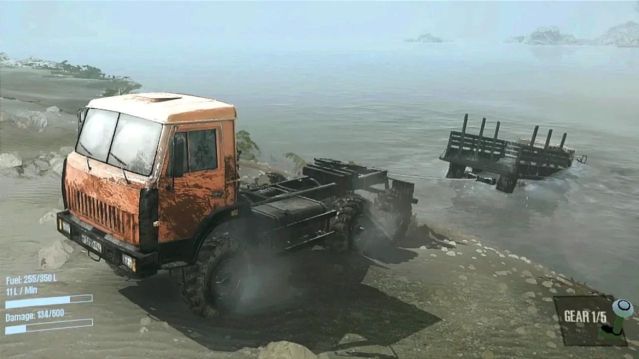 Delivery Mission - Pulling Sunk Truck Out Of Water | MudRunner ...