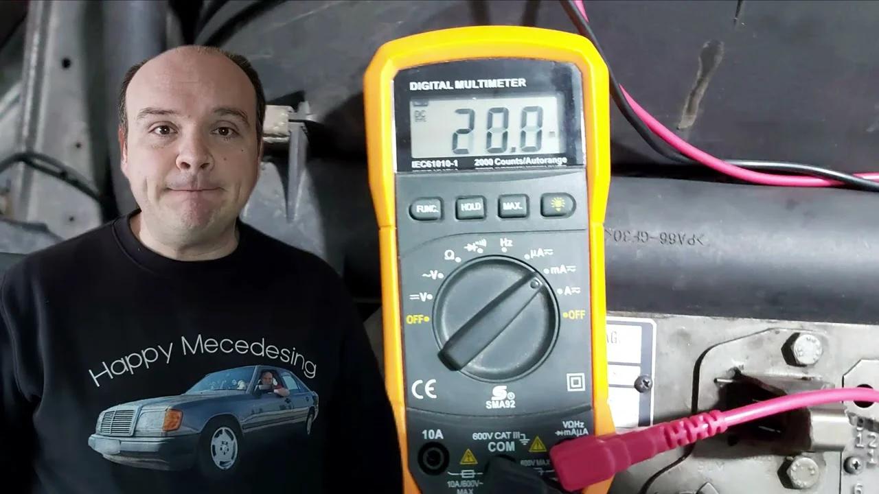 Mercedes Ke-Jetronic - Connector setup for measuring mA on the EHA