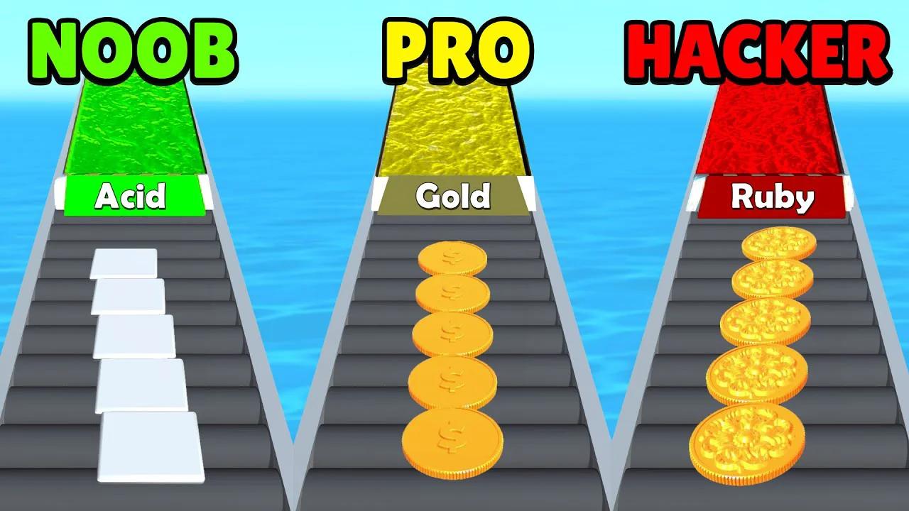 🤢 NOOB vs 😎 PRO vs 😈 HACKER - Money Maker Run | Download App Store APK