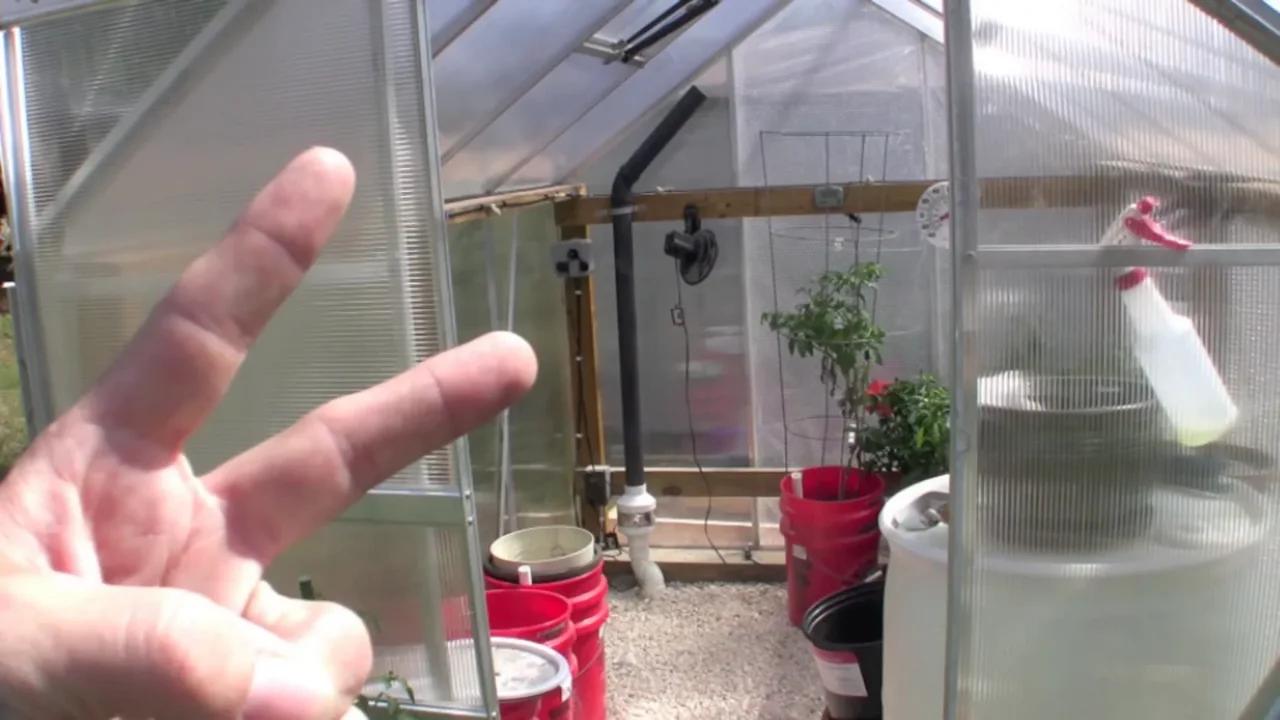 Small Solar Greenhouse Heat Sink