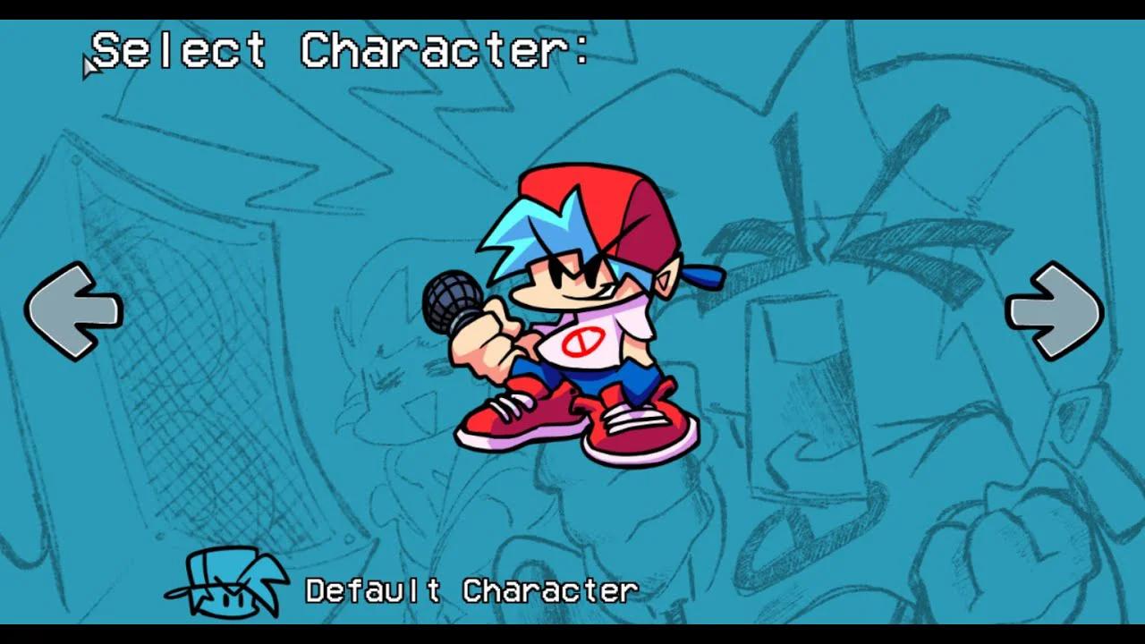 wacky friday night funkin' character select screen