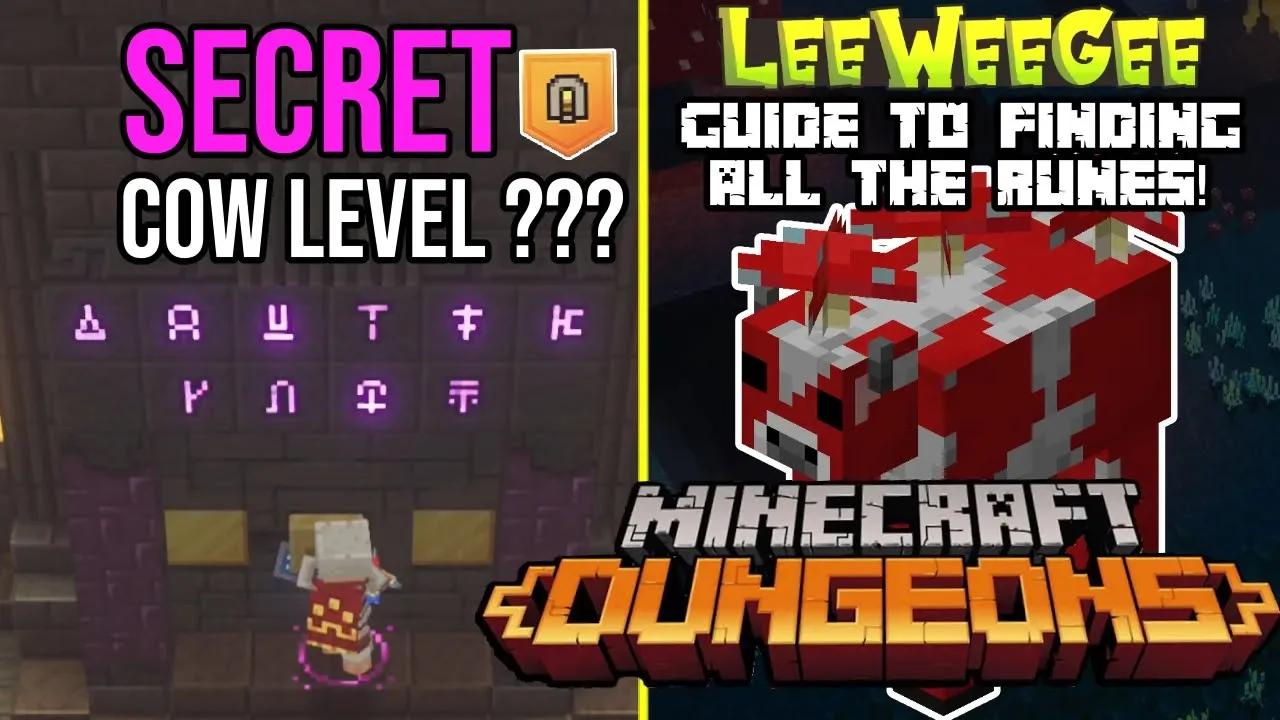 Minecraft Dungeons - How to UNLOCK the Secret COW Level (All Rune ...