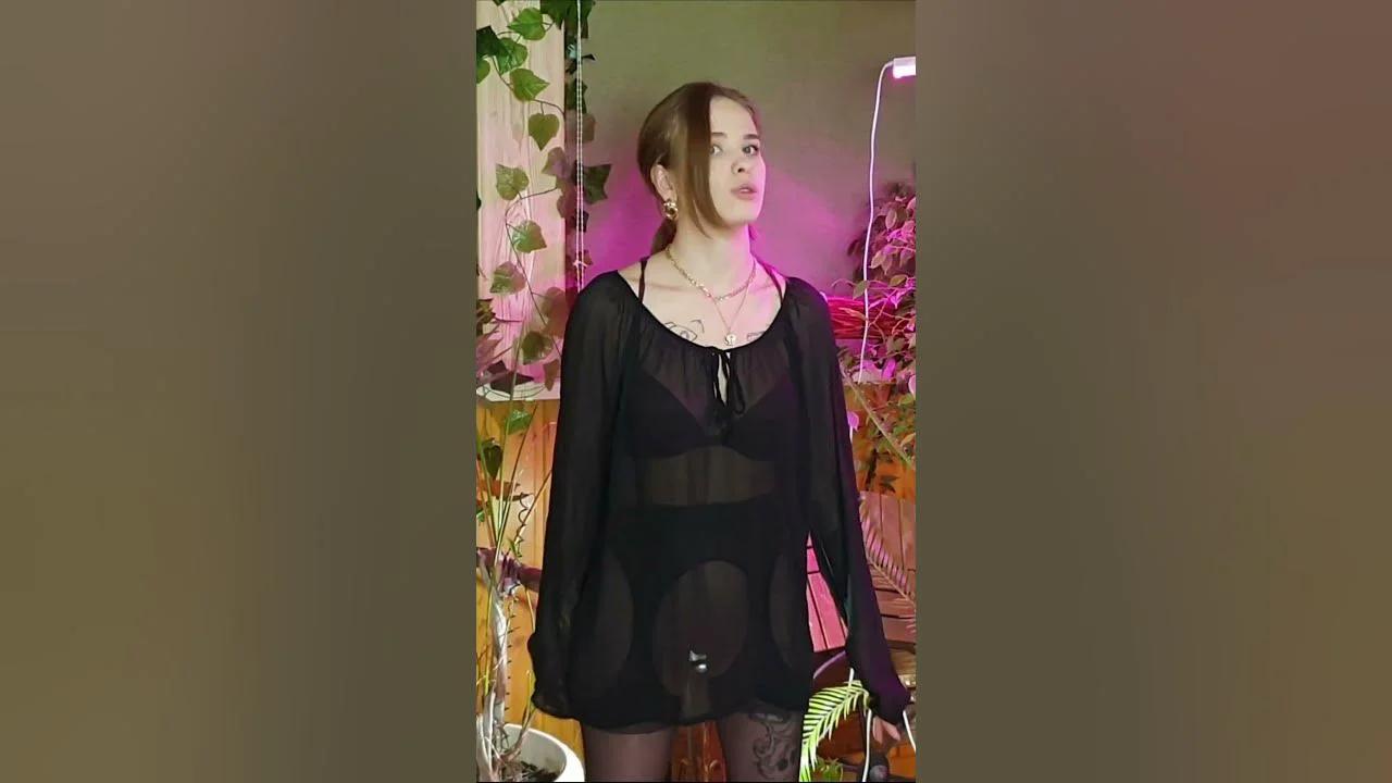 Try on dresses backlit