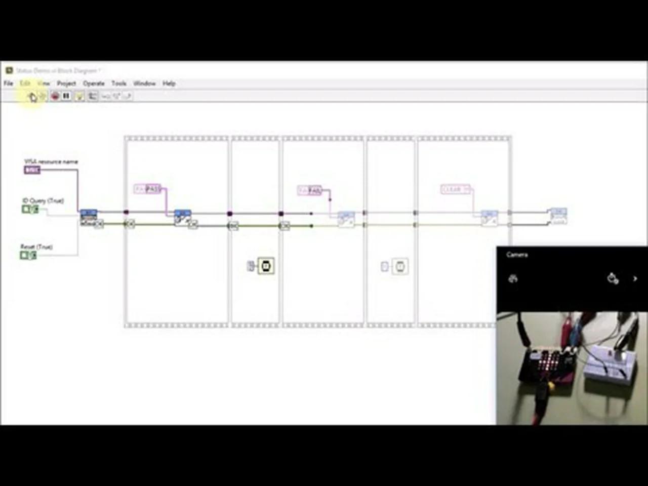 micro:bit as Programmable Pass / Fail Indicator: LabVIEW Integration
