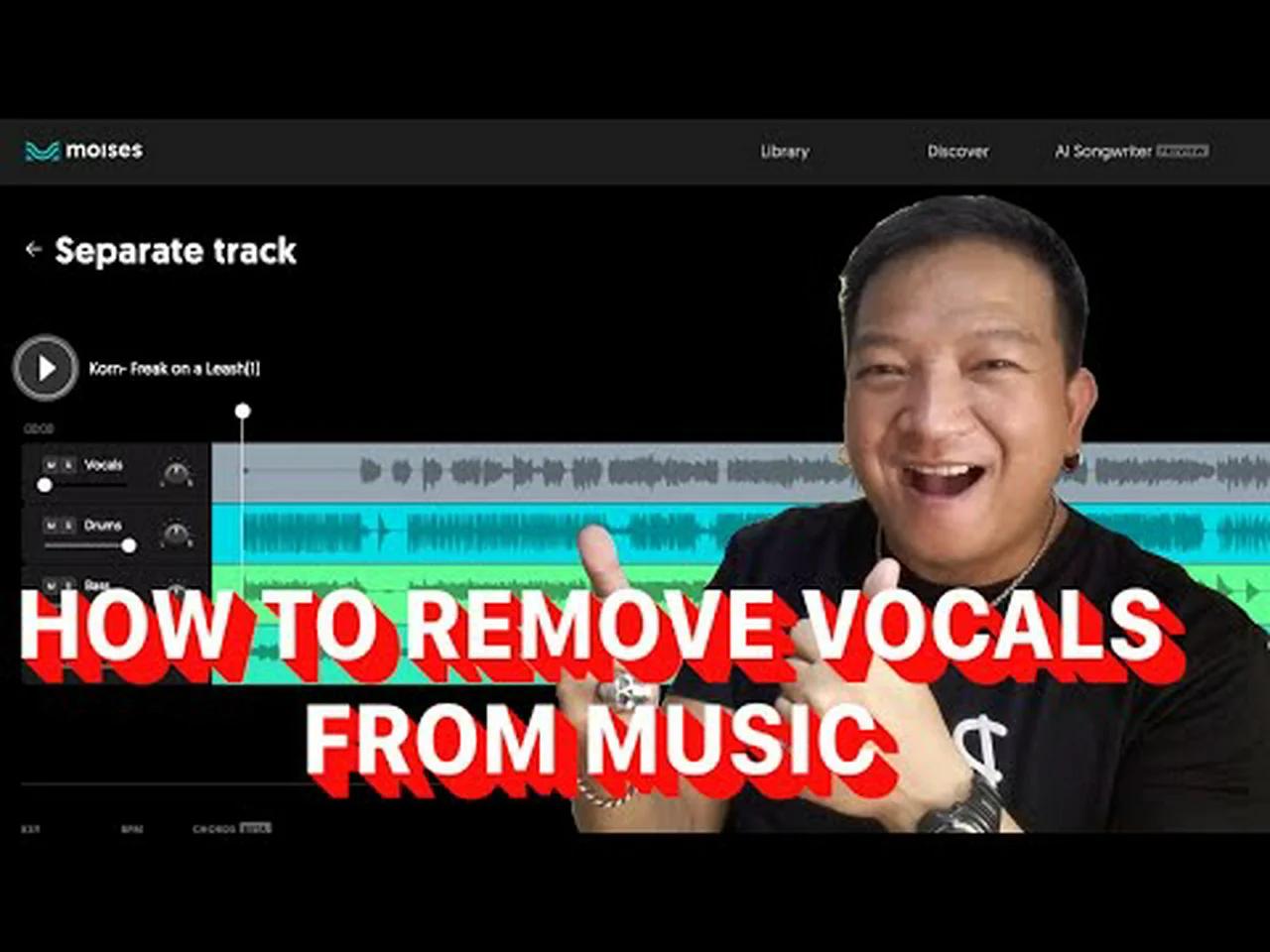 How To Remove the Vocals from Music Video