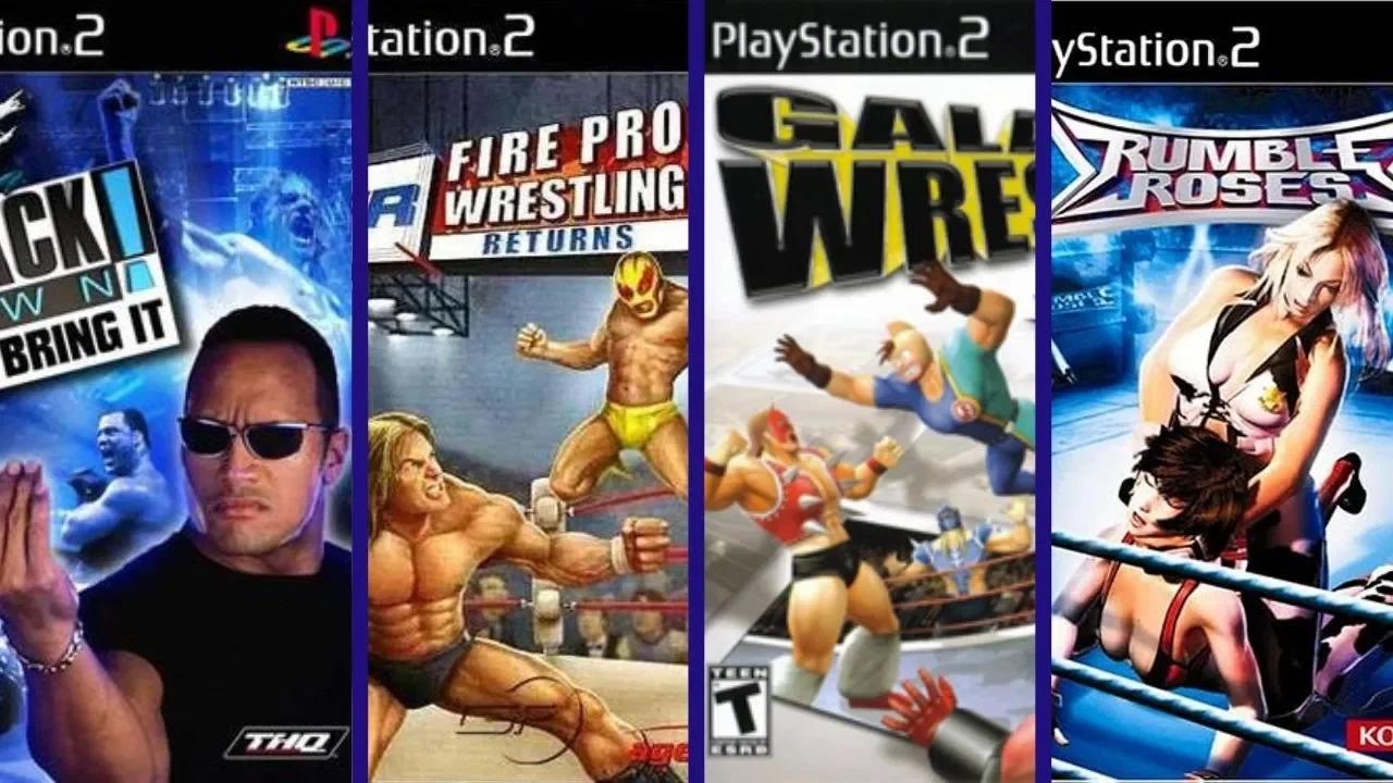TODOS OS jogos de WWE do PLAYSTATION 2 - jogos de Wrestling ps2
