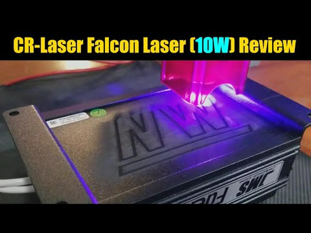 Creality CR- Laser Falcon Laser (10W) Engraver And Cutter First Use And ...