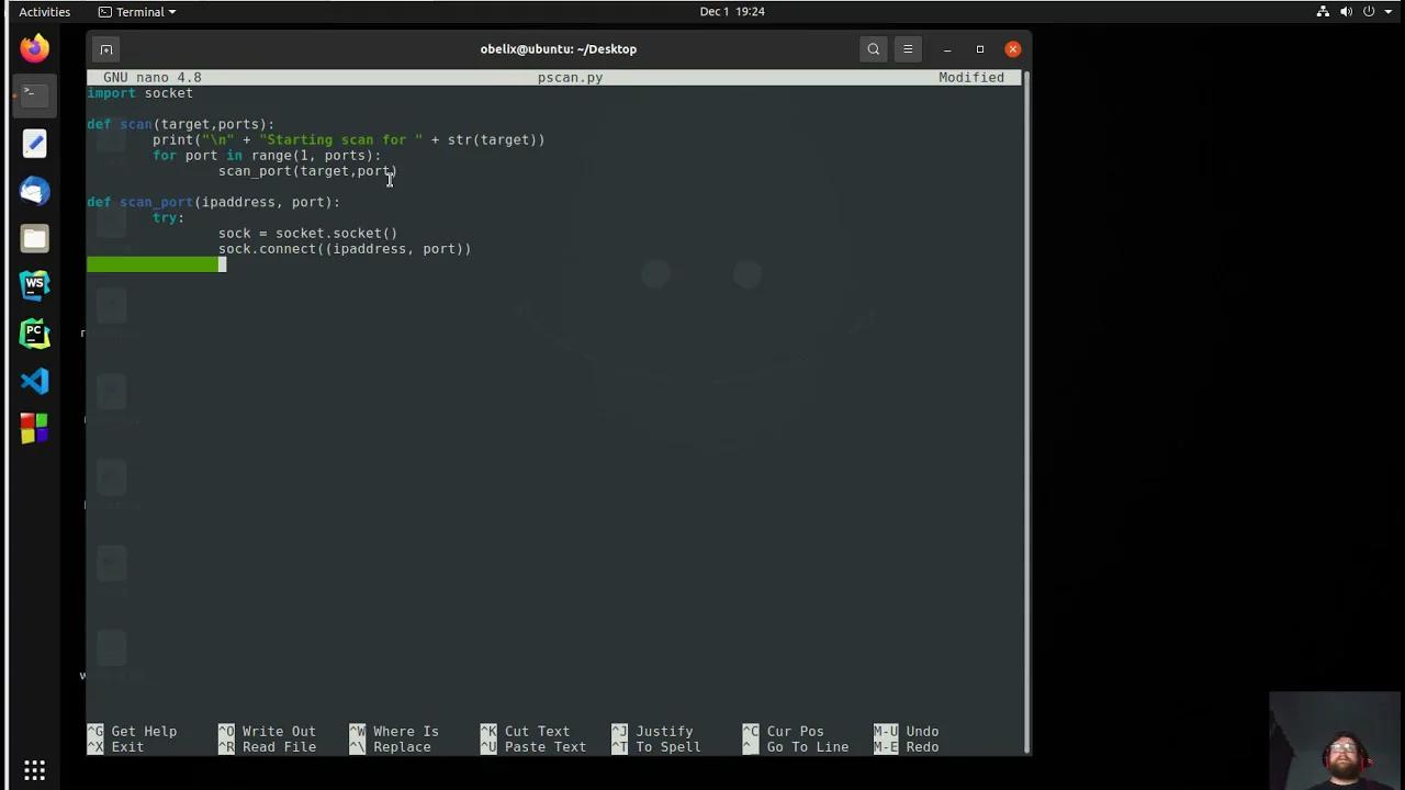 Programming a Port Scan in Python Programming a Port Scan in Python