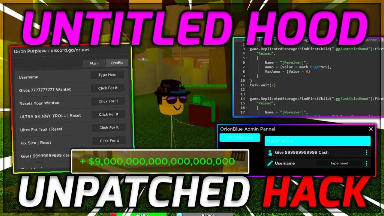 BEST Untitled Hood *PASTEBIN* SCRIPT GUIS | GIVE UNLIMITED MONEY TO ...