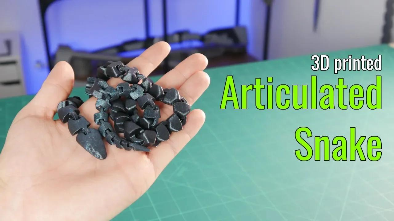 3D printed articulated Snake (ASMR bed removable included 😜)