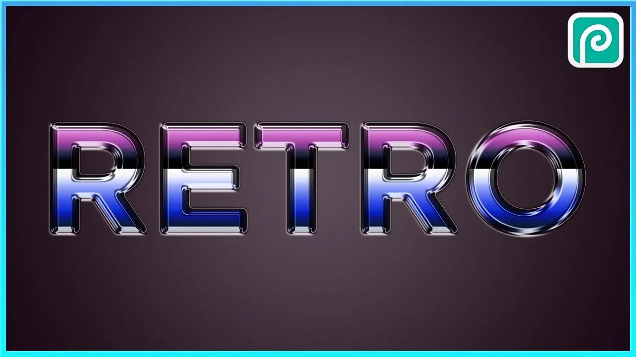 How To Make Retro Text Effect In Photopea