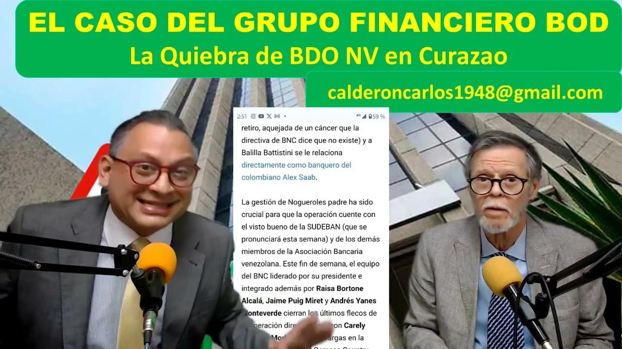 Accionista del Banco del Orinoco NV del Grupo BOD, presenta propuesta ...