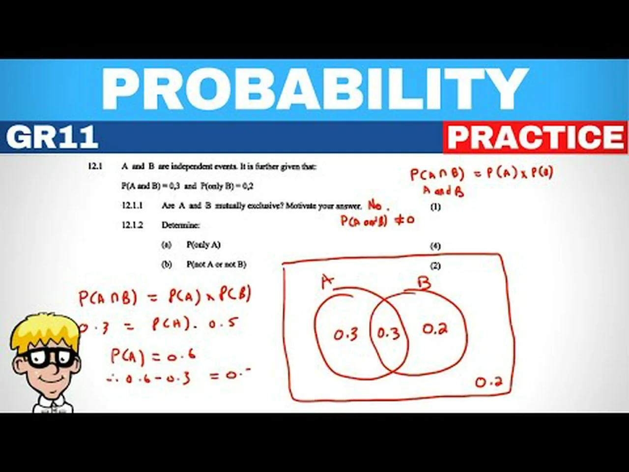 Probability Grade 11: Practice