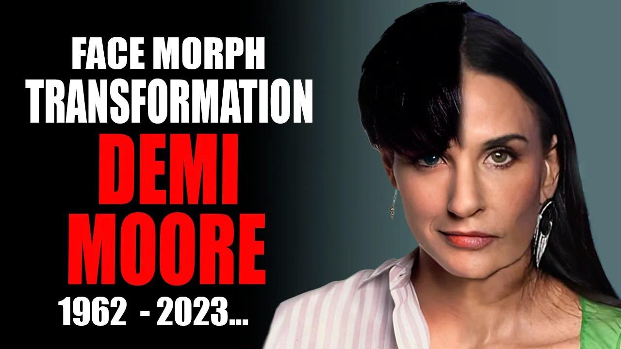 Demi Moore - Transformation (Face Morph Evolution 1962 - 2023...)