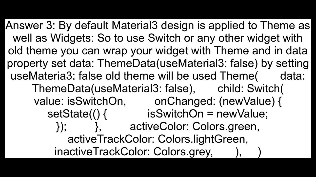 How To Use Old Flutter Switch Design