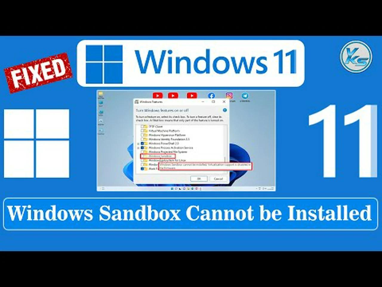 Setup Windows Sandbox with issue Windows Virtualization Support is Disabled in the Firmware