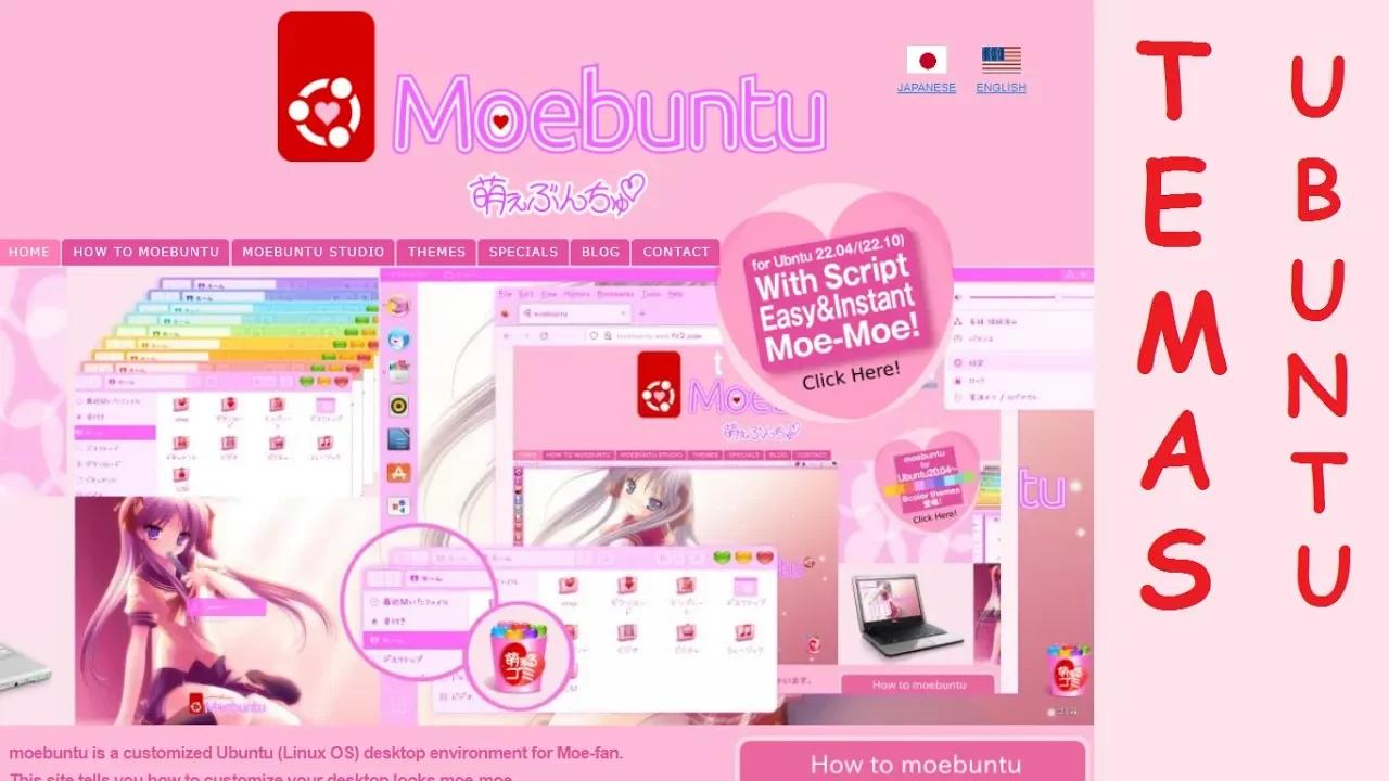 moebuntu é um ambiente de desktop personalizado do Ubuntu (Linux OS) para Moe-fan.