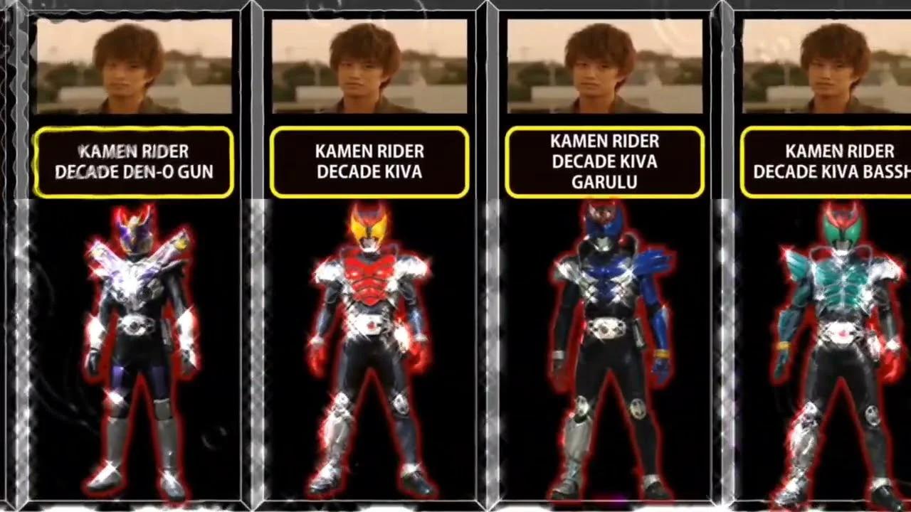 ALL FORM || ALL HENSHIN || KAMEN RIDER DECADE || KAMEN RIDER || DECADE ...