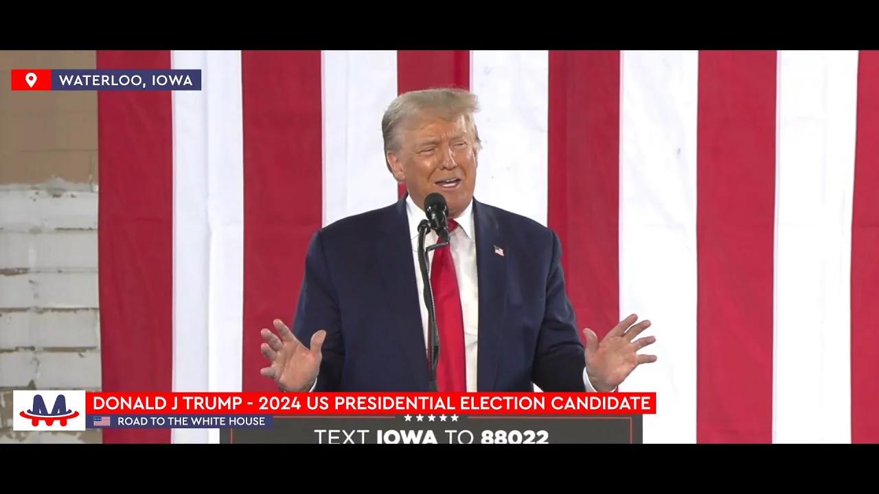 🇺🇸 "Hamas attack on Israel must be crushed" - Donald Trump in Waterloo ...