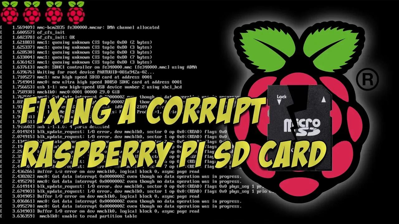 Fixing A Corrupted Raspberry Pi Sd Card Partition Table