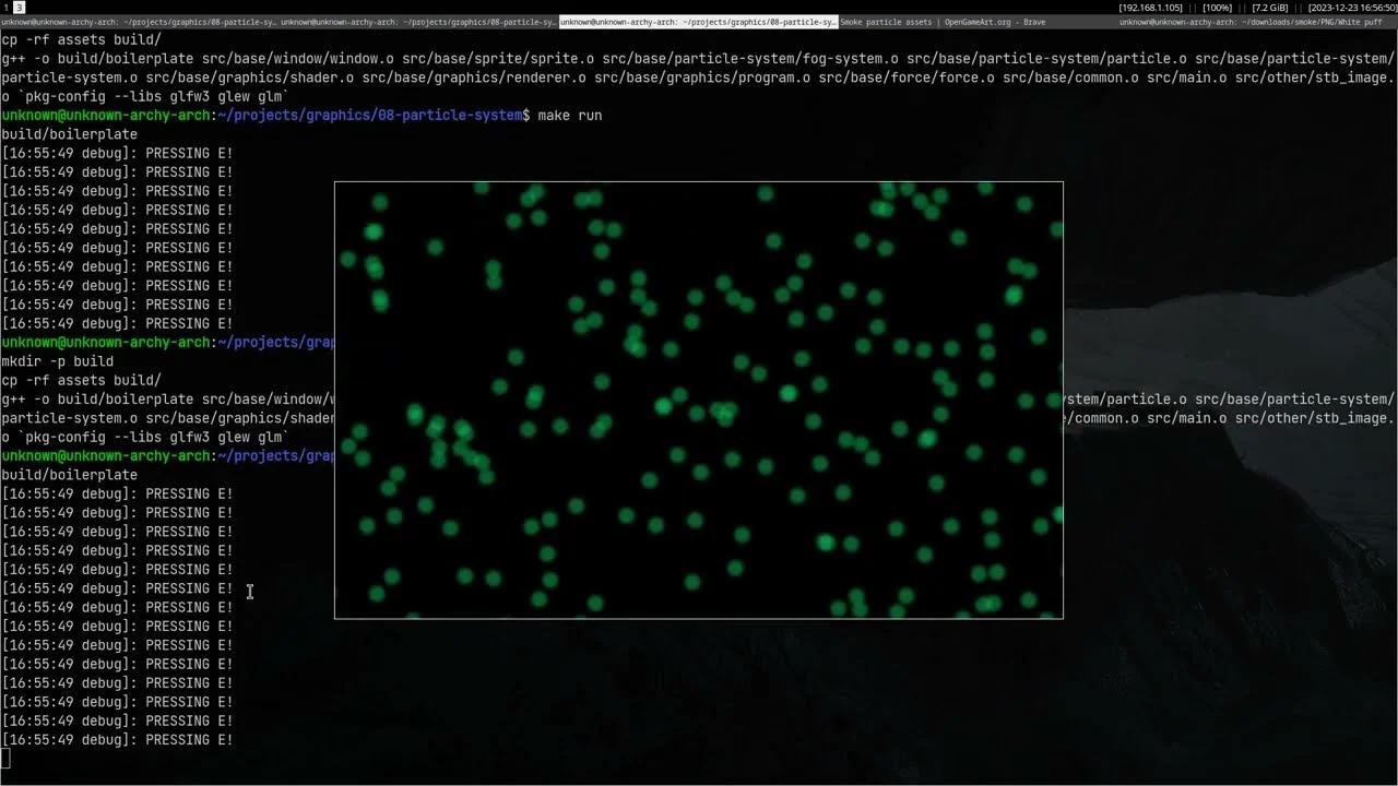 Particle System From Scratch Showcase