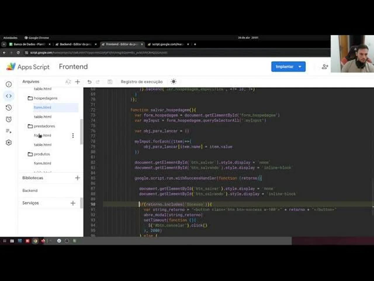 Parte 37 - Desenvolvimento de Sistemas com Apps Script