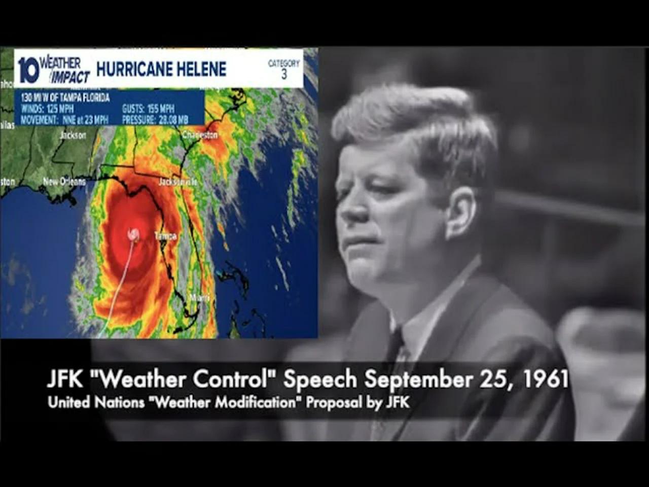 Hurricane Helene Forms On JFK "Weather Control" Speech Anniversary ...