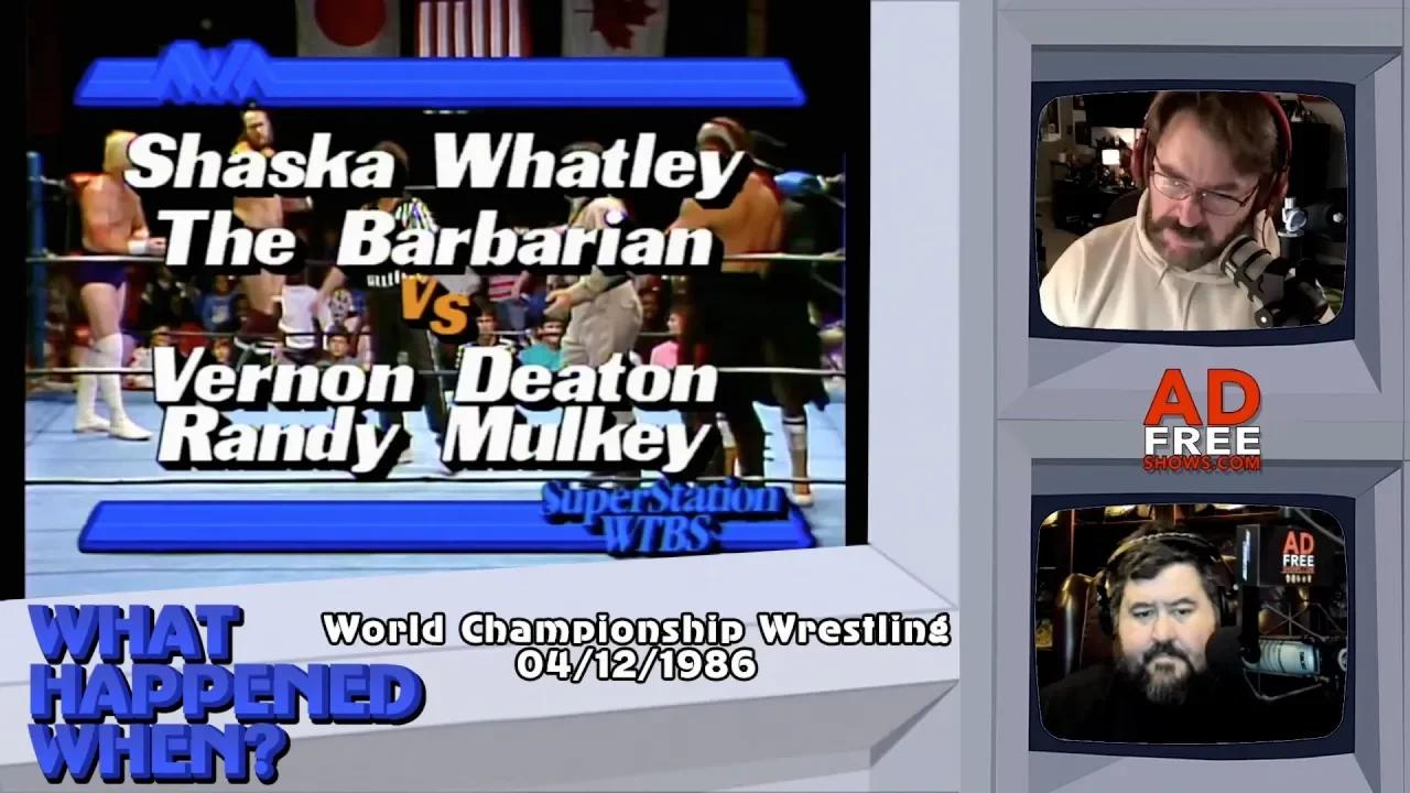 Tony Schiavone calls Shaska Whatley & Barbarian vs Vernon Deaton ...