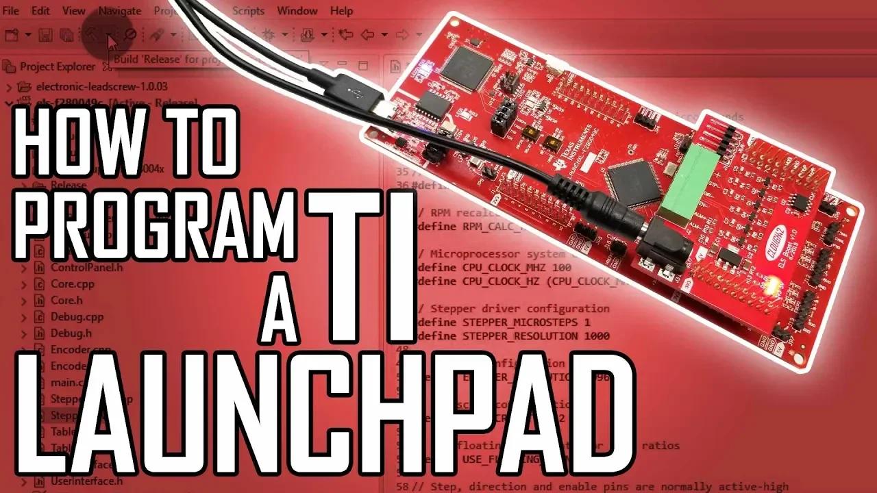 Lathe Electronic Leadscrew Part 10: How to Program a TI LaunchPad ...