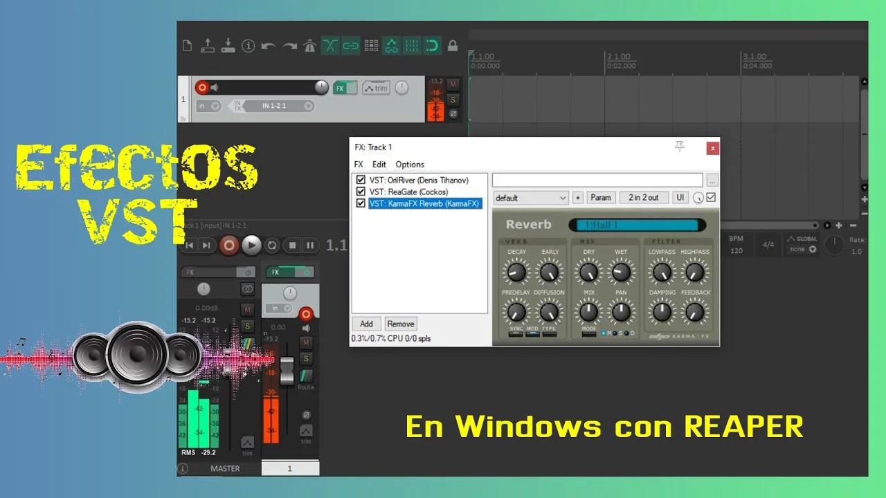 Efectos VST en Windows con Reaper