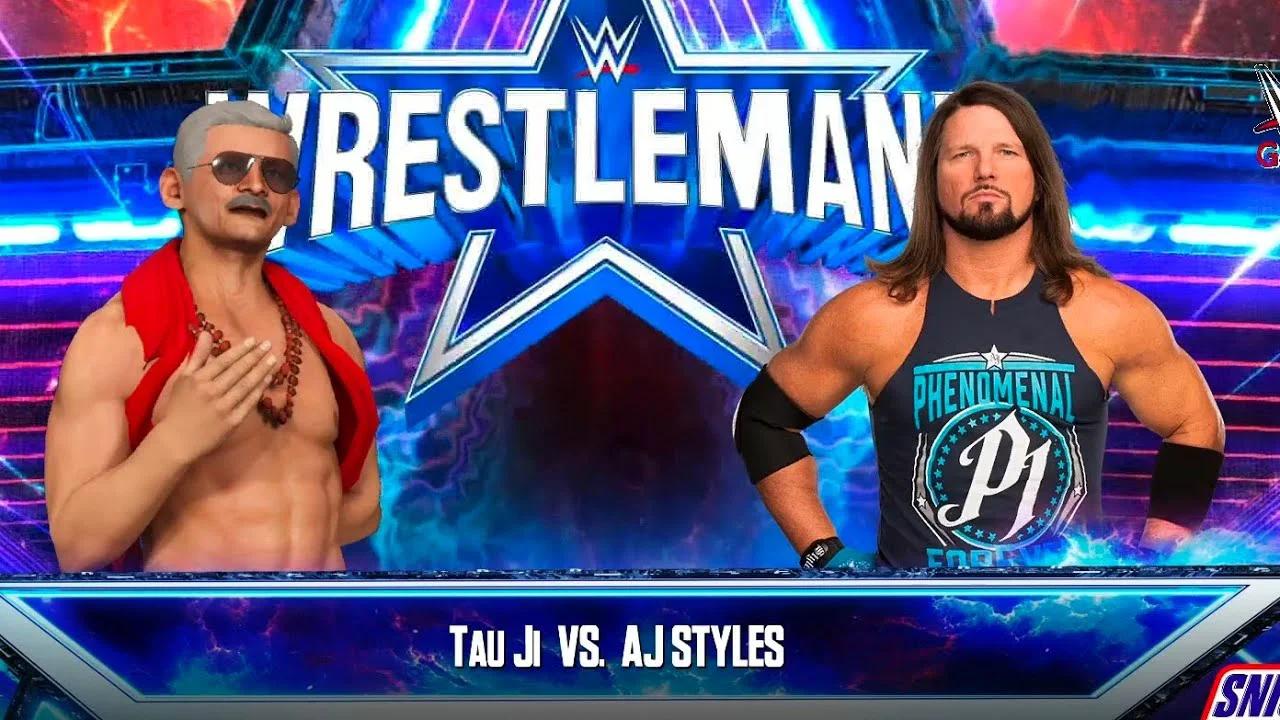 Full Match - Indian Veer Tau Ji vs. AJ Styles - WWE Wrestlemania 40