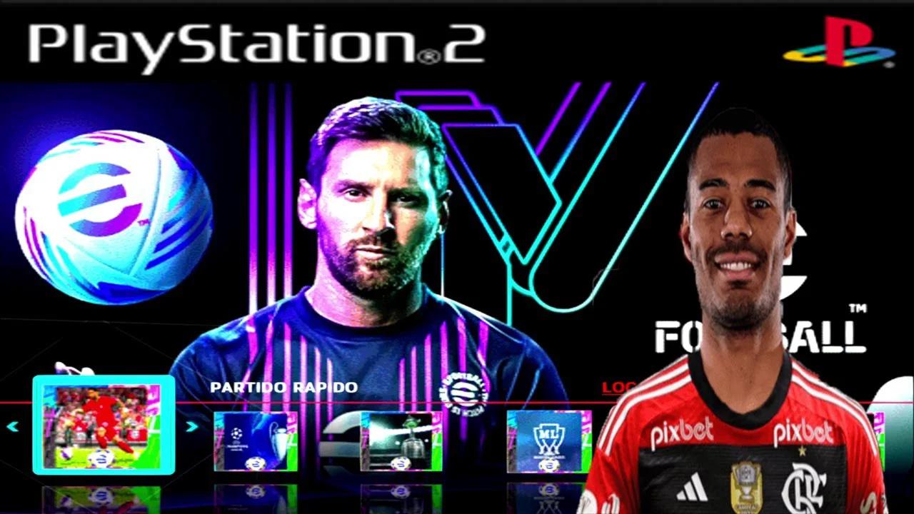 PES 2024 (PS2) Com Brasileirão SUPER ATUALIZADO editor Leto