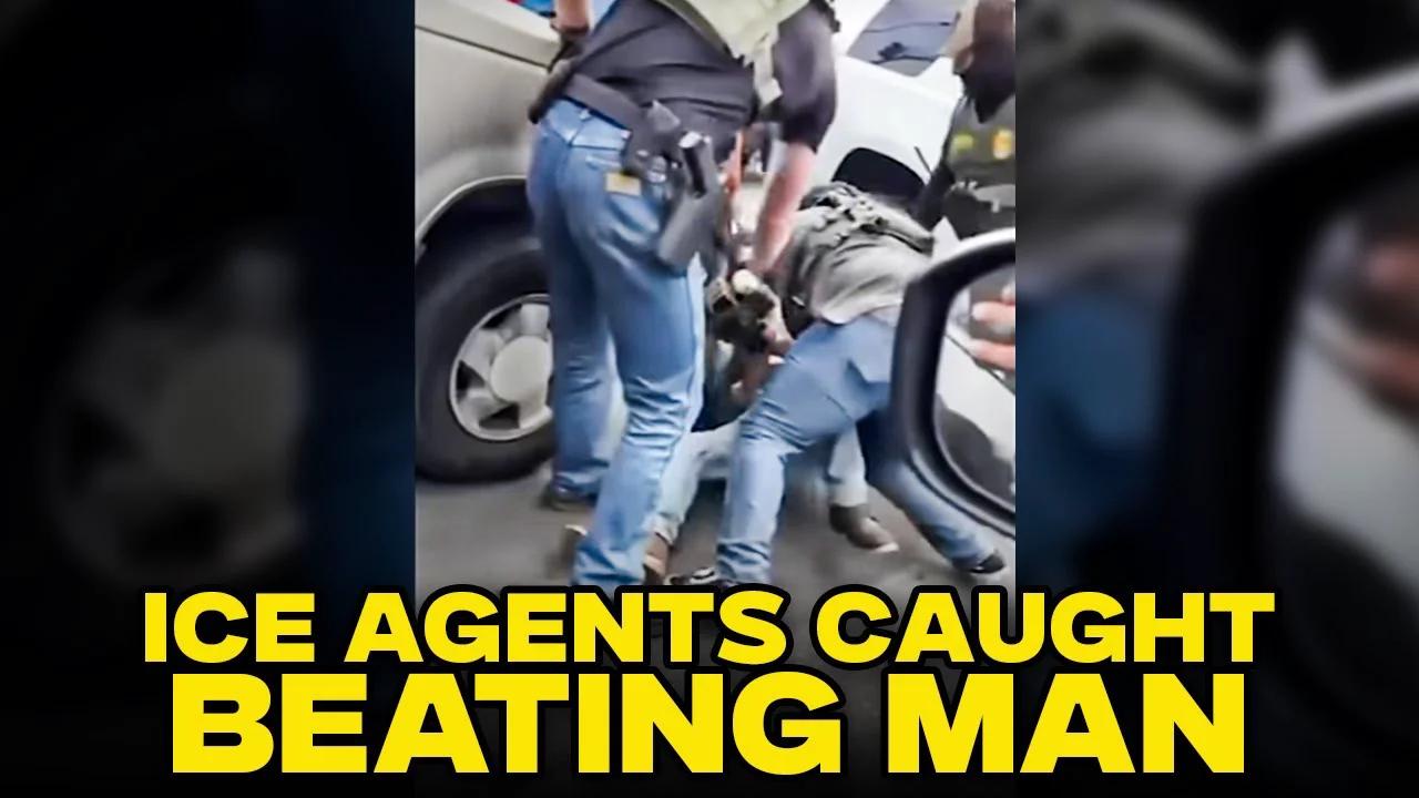 Masked ICE Agents Caught Brutally Beating Man Before Disappearing Him